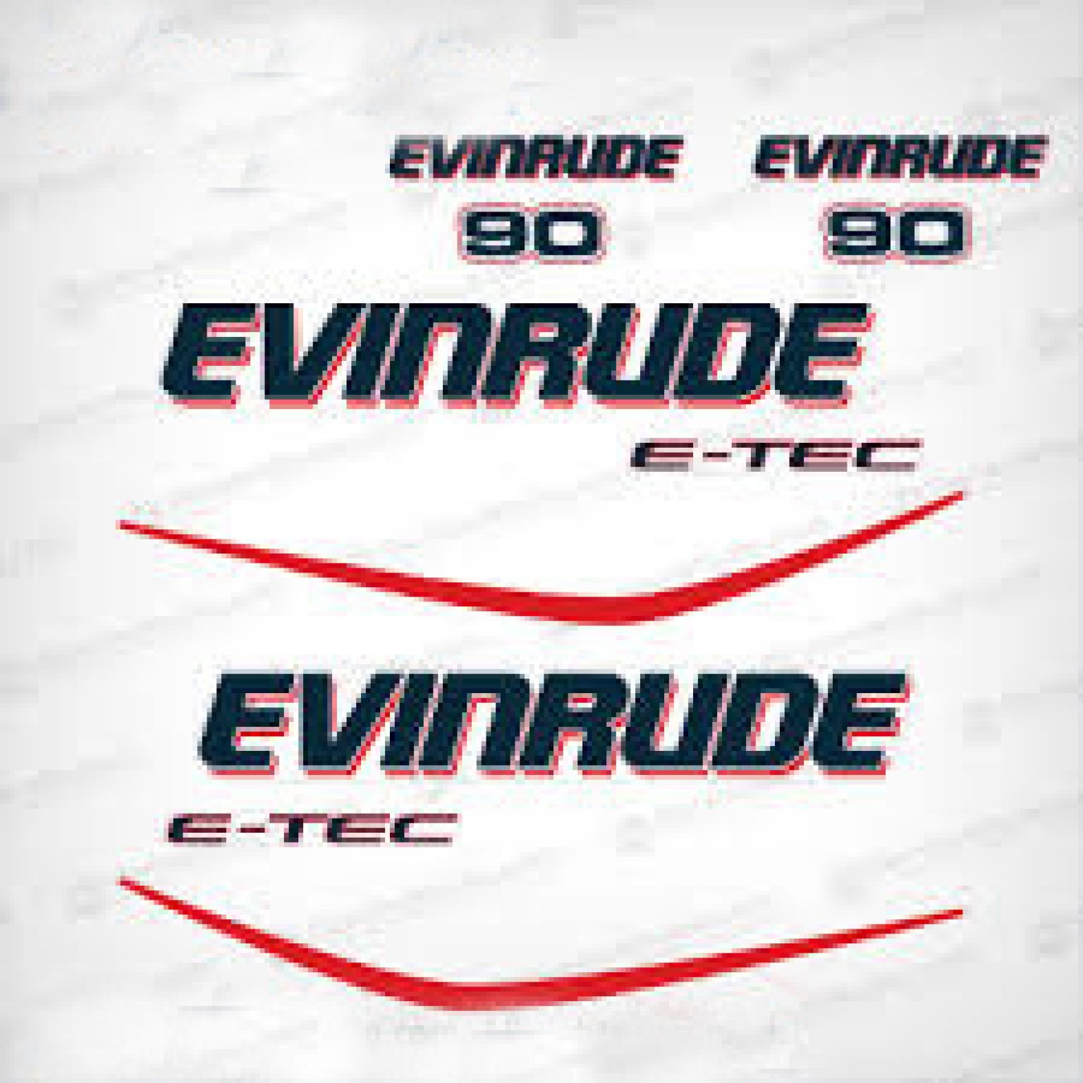 Evinrude 90 HP e-tec sticker set – Jetklas.com